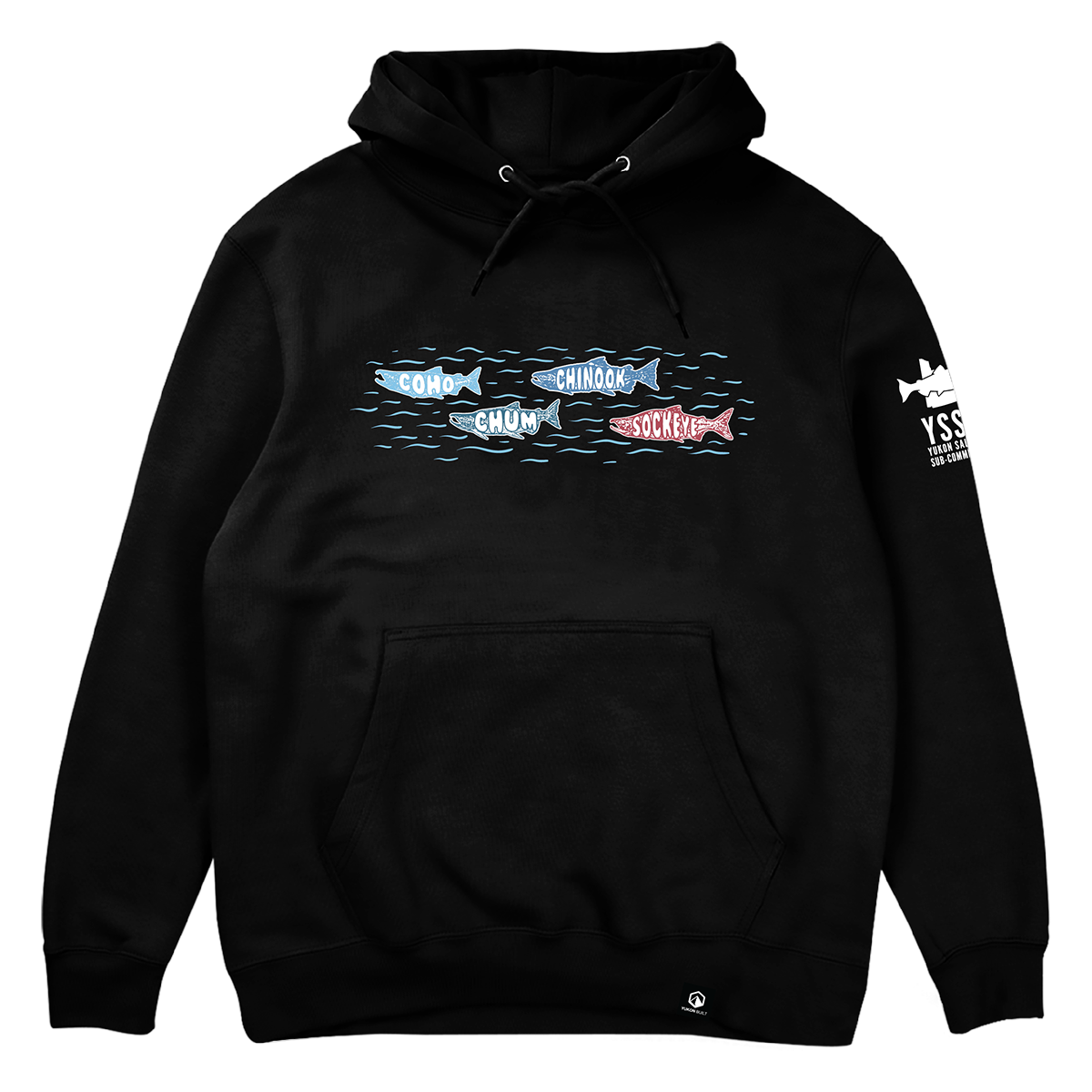 YSSC Collab Salmon Hoodie - Black – Yukon Built